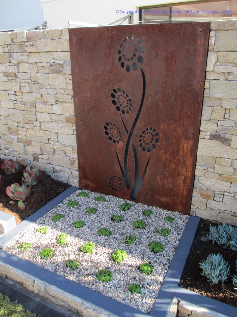 Laser Cut Corten Steel Decorative Panels - Gold Coast - Insular Patios ...
