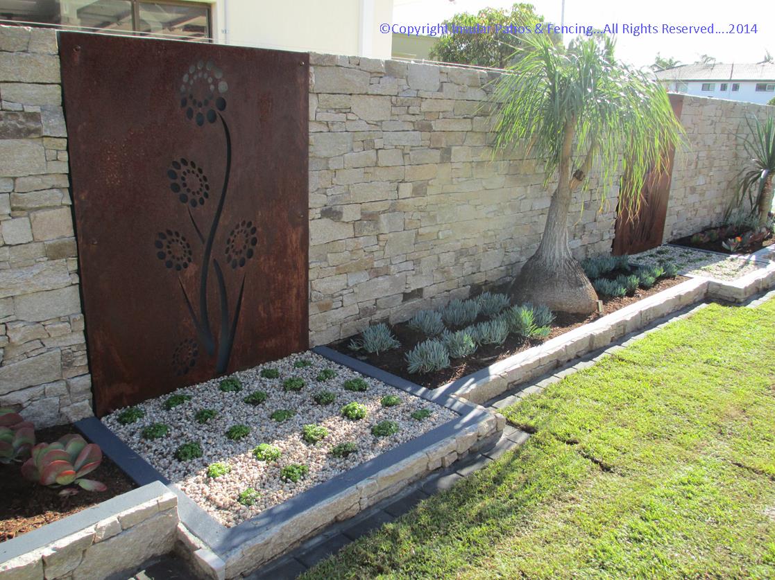 Laser Cut Corten Steel Decorative Panels - Gold Coast - Insular Patios ...